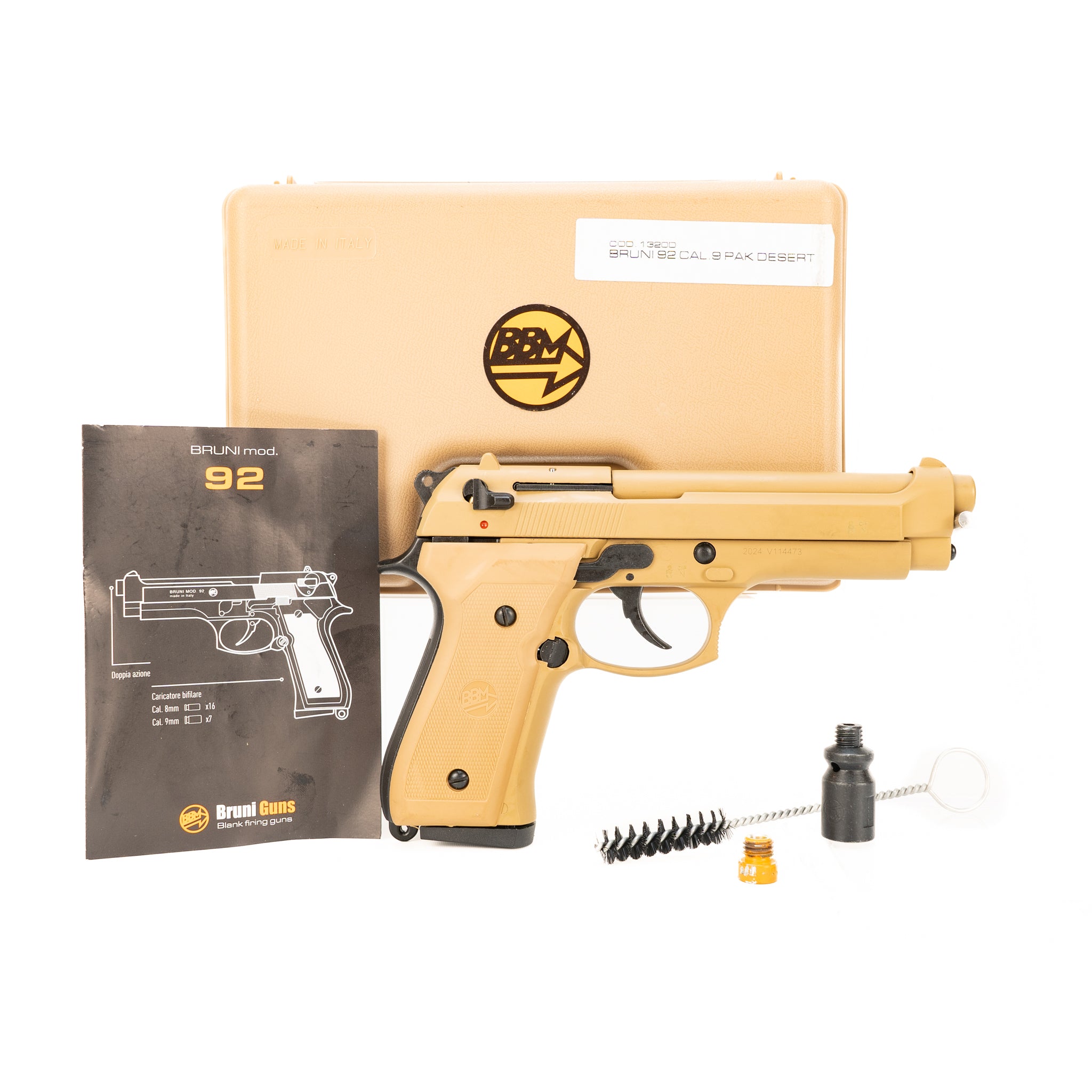 Bruni Model 92 Semi-Auto Blank Firing Pistol : 9mm PAK – Everything Old ...