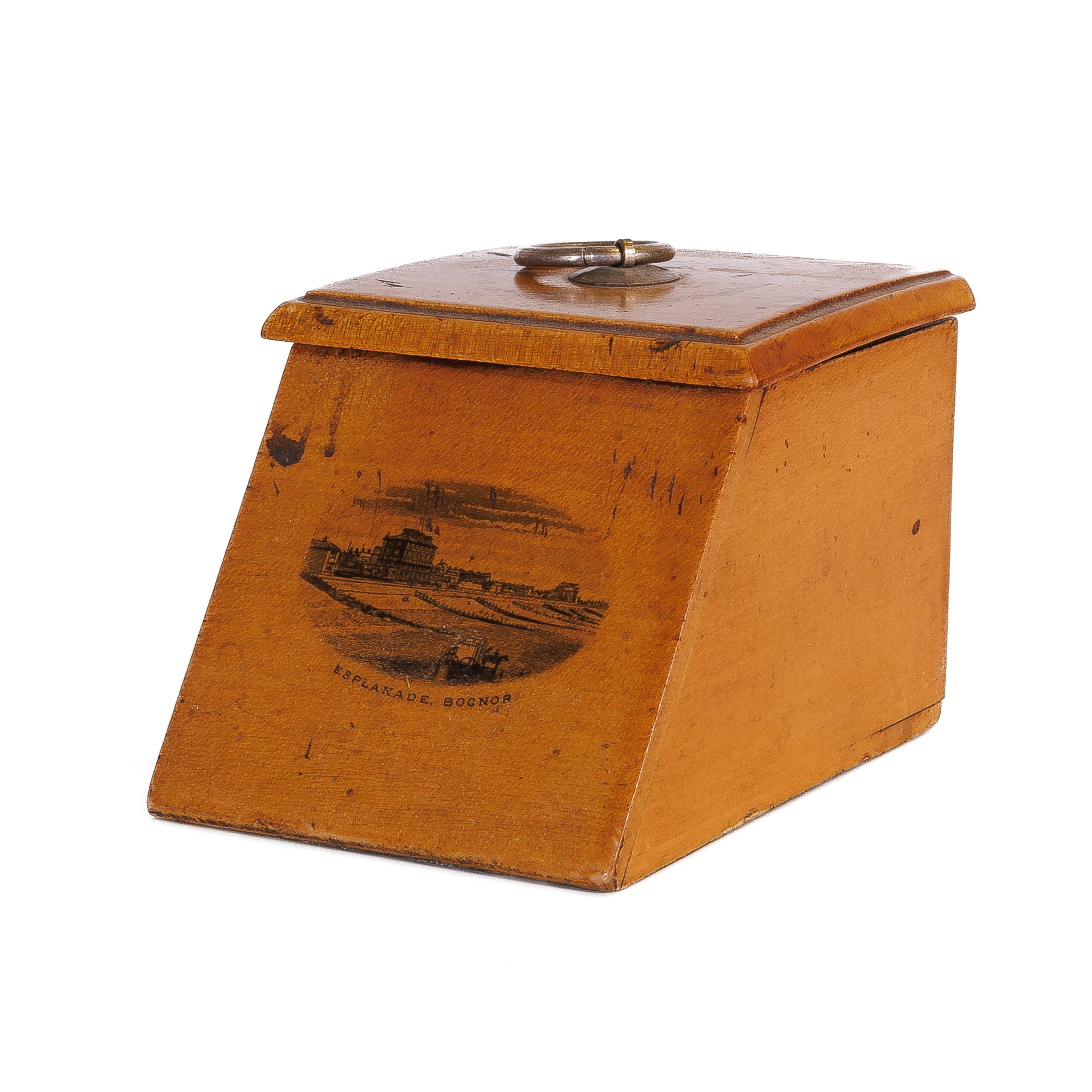 Victorian Mauchline Ware Travel Inkwell Box – Everything Old Antiques ...