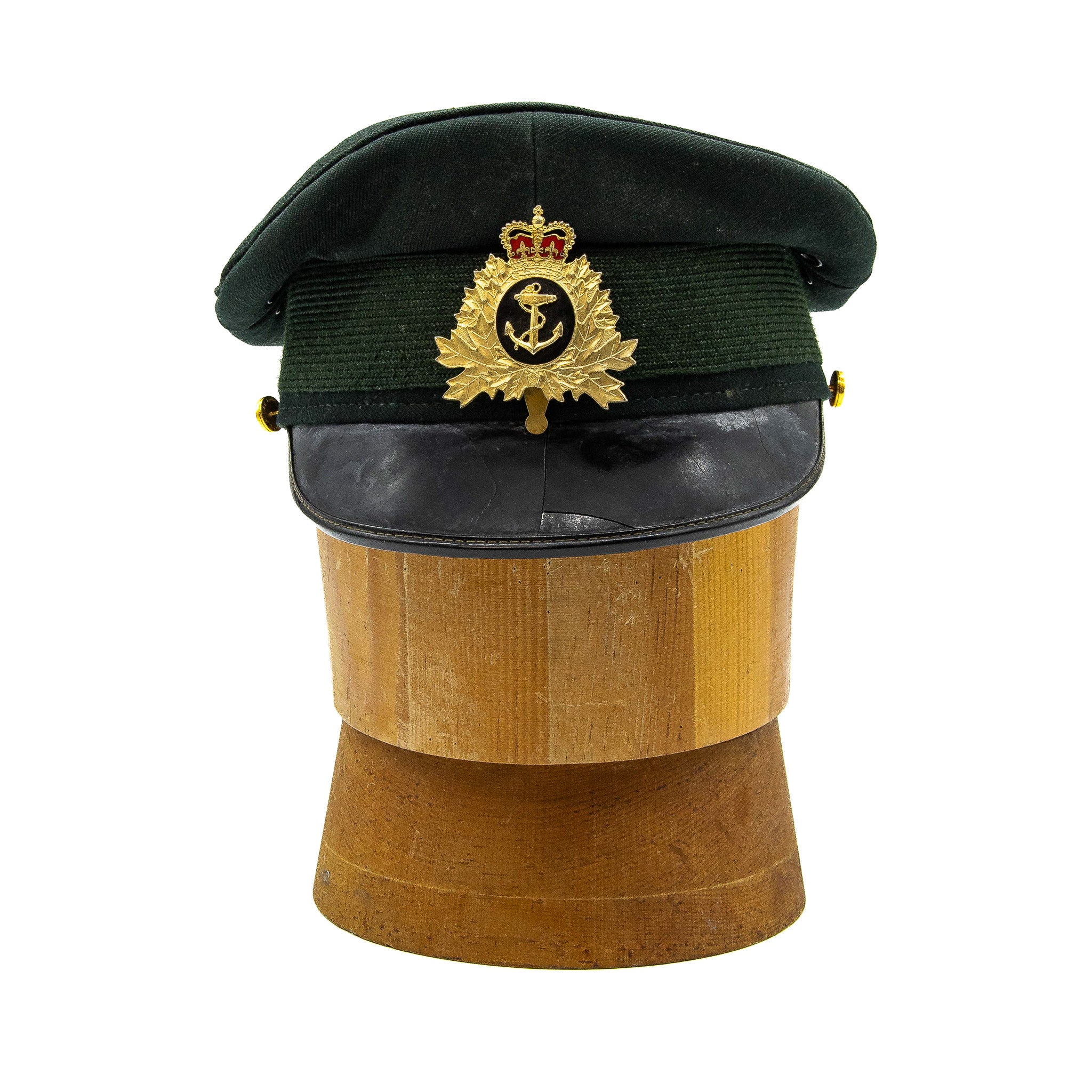 Royal Canadian Navy Peaked Cap with Cap Badge – Everything Old Antiques ...
