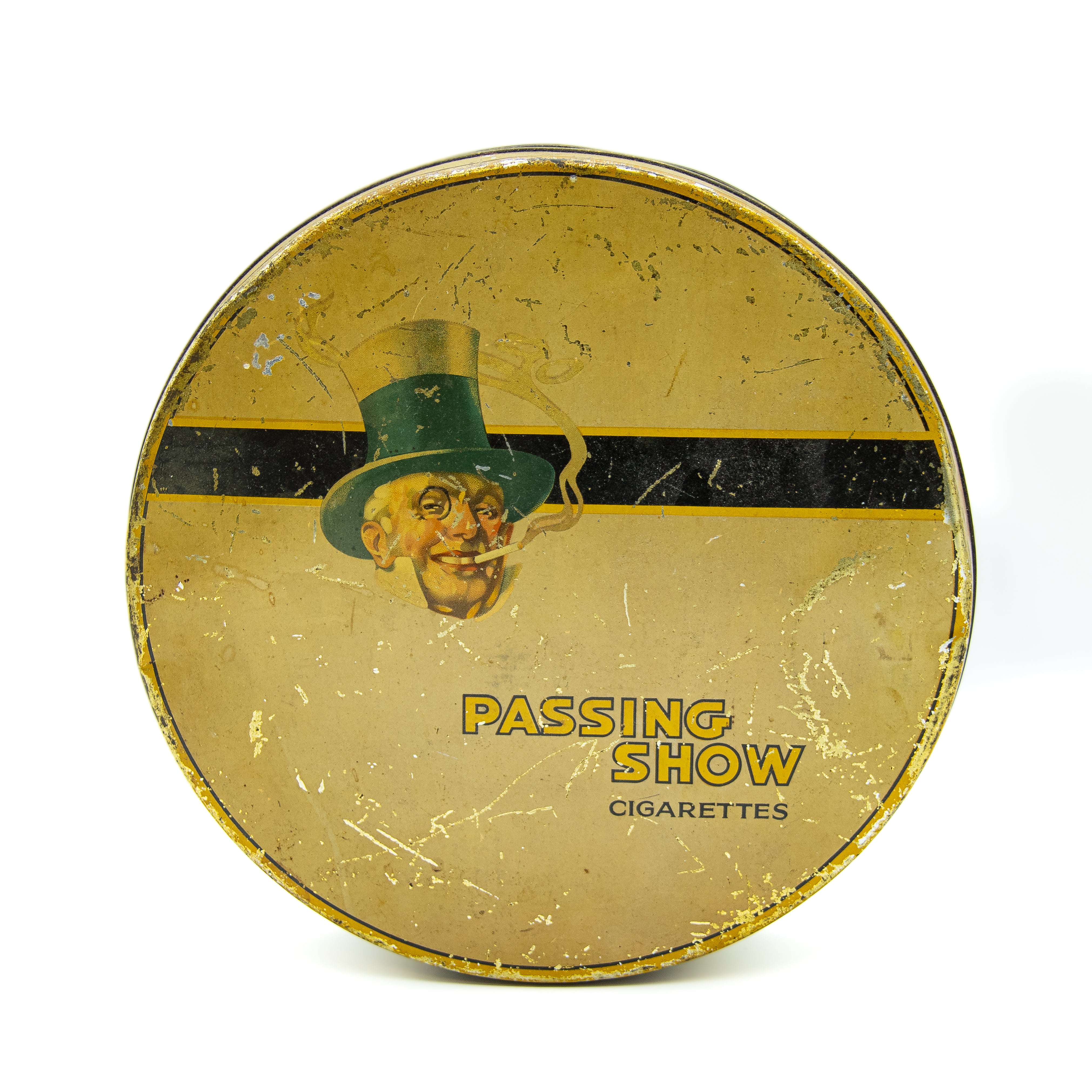 Round Passing Show Cigarette Tin with Lid – Everything Old Antiques & Vintage