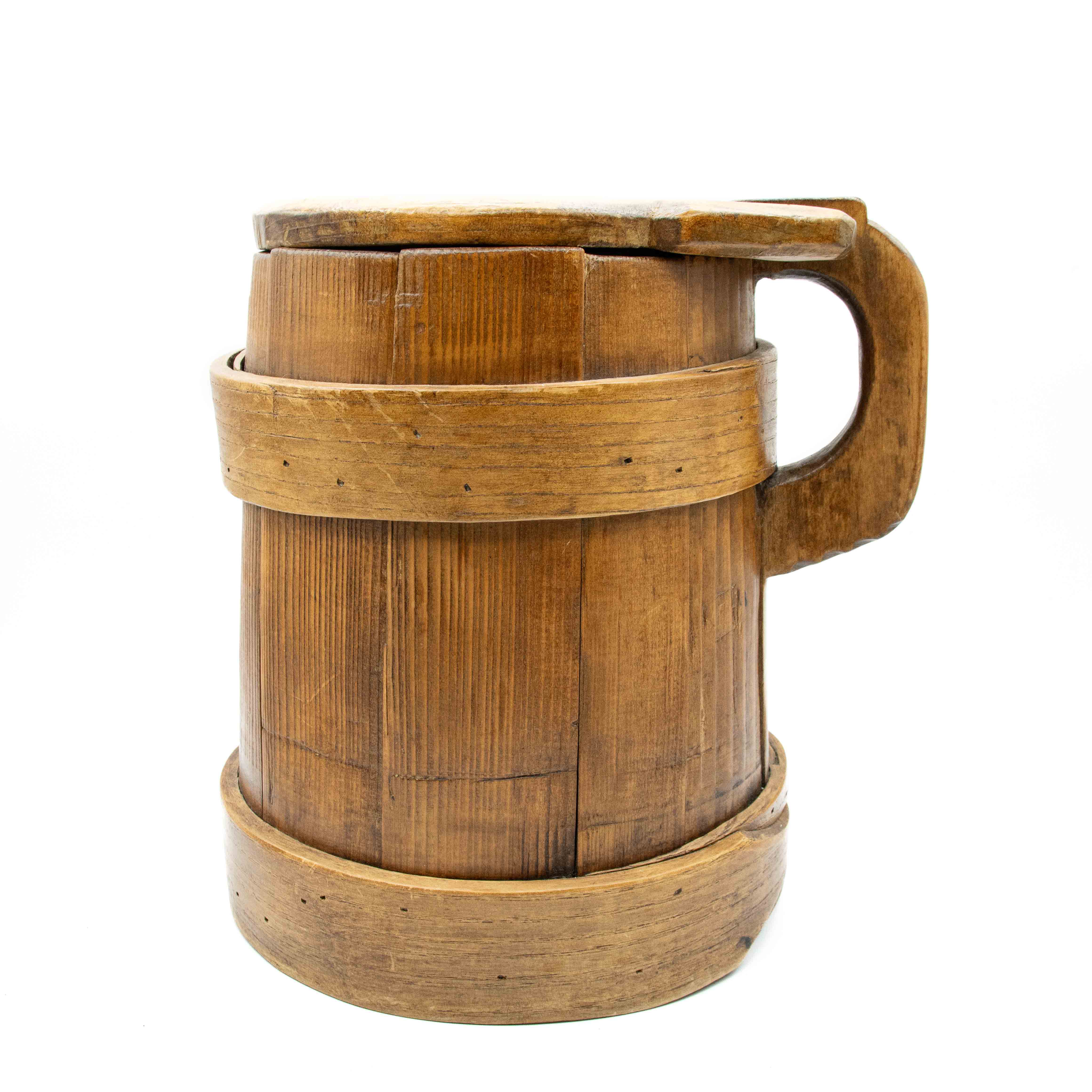 18th Century Wood Staved Tankard with Lid – Everything Old Antiques ...